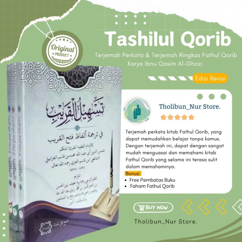 Jual ORI TASHILUL QORIB TERJEMAH PERKATA FATHUL QORIB KARYA IBNU QOSIM ...