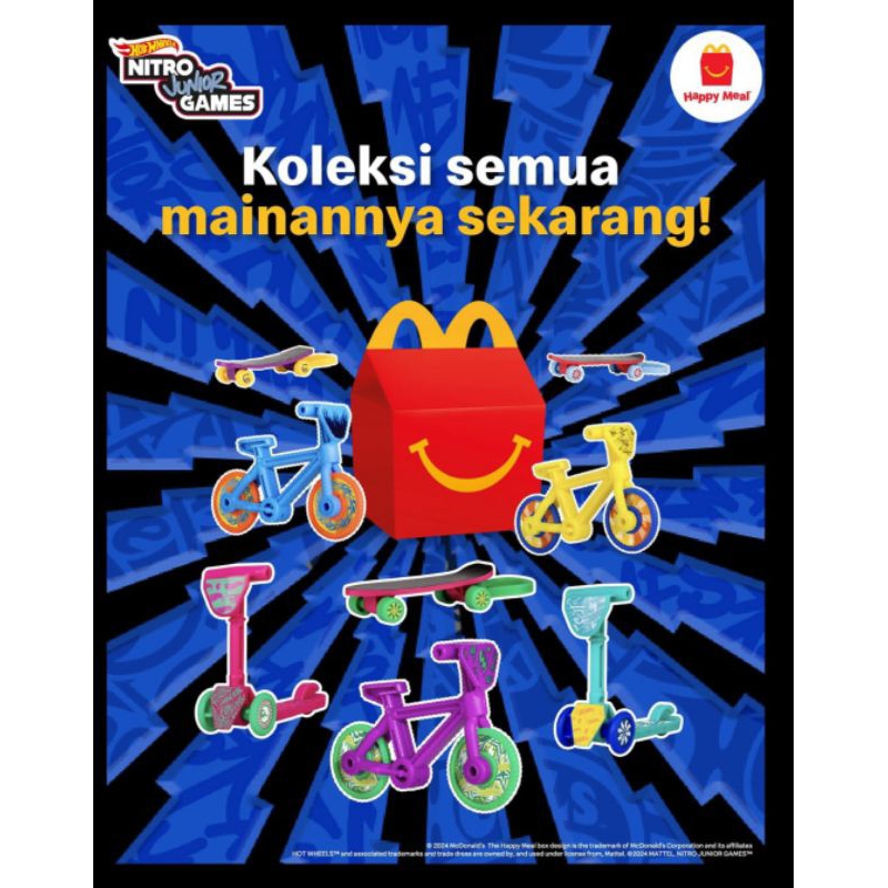 Jual McDonald's Happy Meal - Hot Wheels Nitro Junior Games & Barbie ...