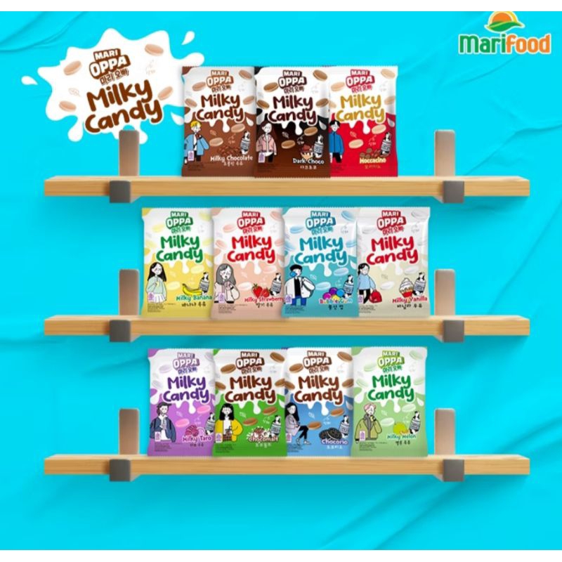 Jual Permen Mari oppa milky candy | Shopee Indonesia