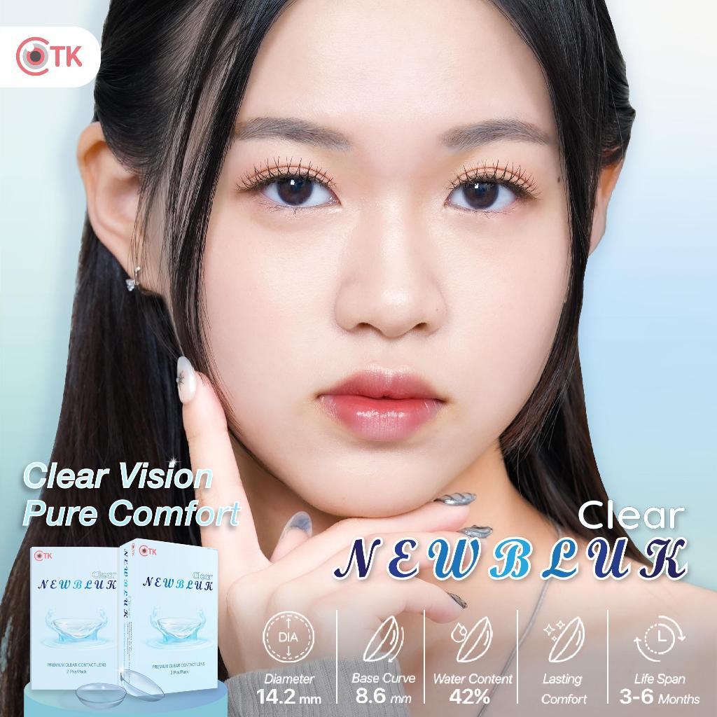 Jual SOFTLENS NEWBLUK CLEAR 14,2 MM BY CTK FREE LENSCASE / SOFLEN ...
