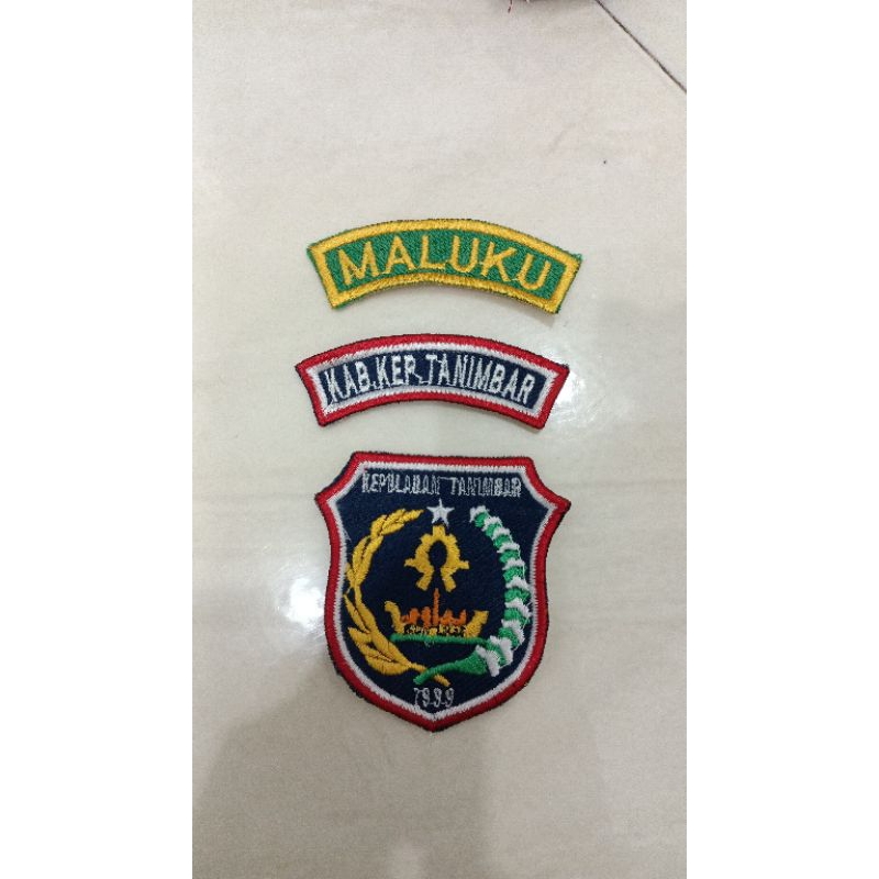 Jual set badge atribut logo kabupaten kepulauan tanimbar maluku ...