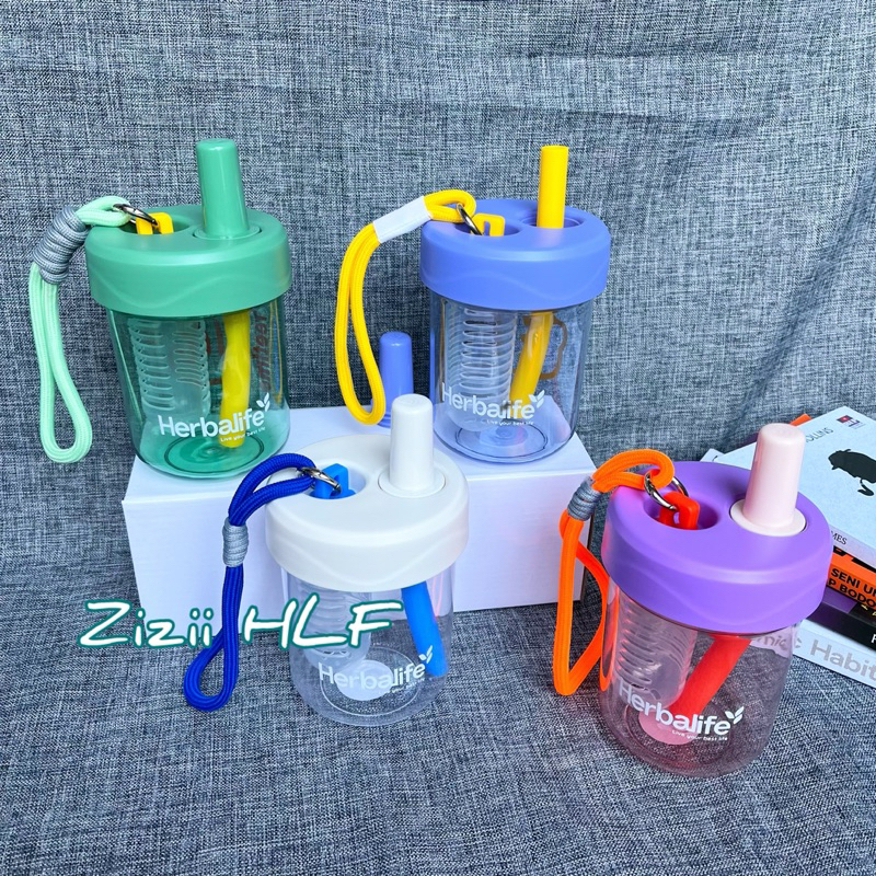 Jual Botol infus HLF jetdrink colagen 500ml dengan sedotan portabel ...