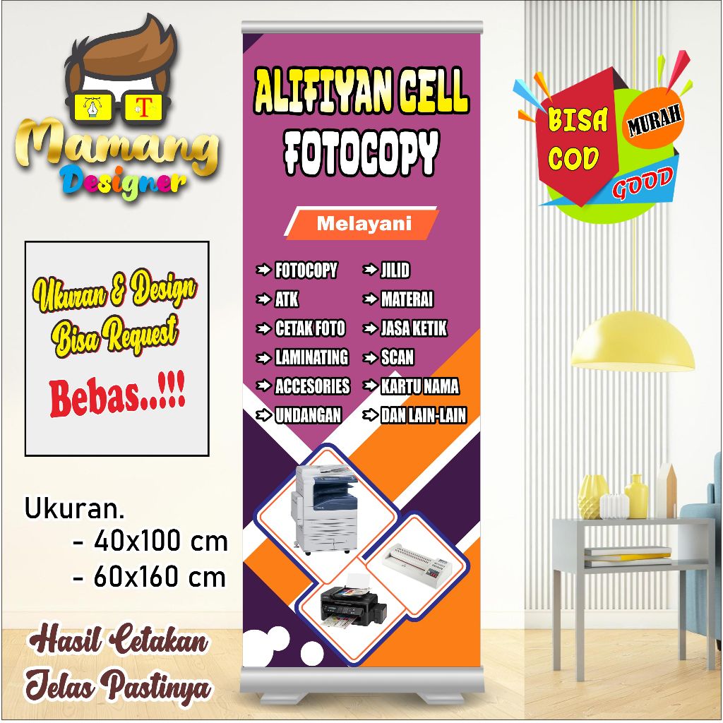 Jual Custom Banner MMT Spanduk Fotocopy dan Toko Aksesoris Bagus Murah ...