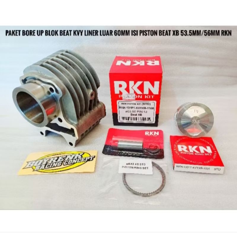 Jual CYLINDER BLOK BEAT KARBU KVY FI KZL ESP K44 LINER LUAR / BORING 60 ...