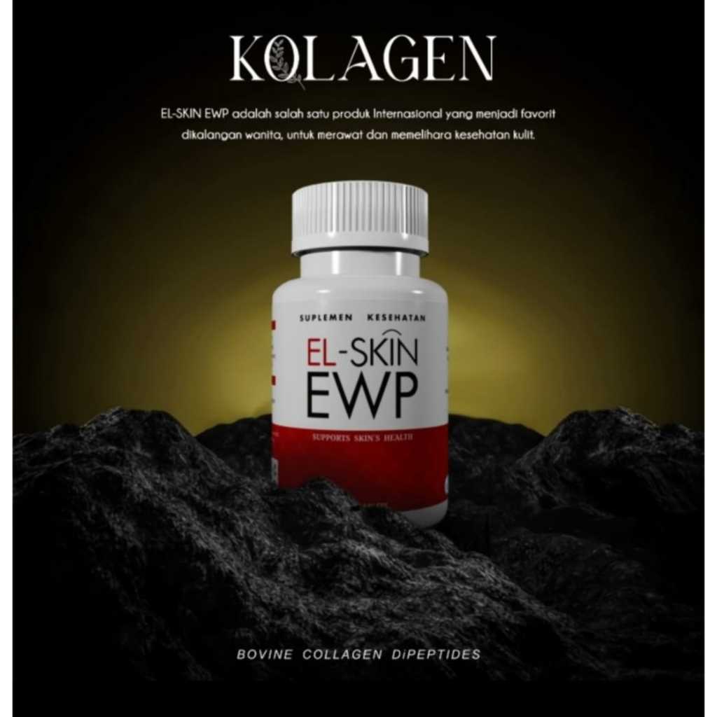 Jual Kapsul EWP Collagen El Skin Isi 60kpsl Original | Shopee Indonesia