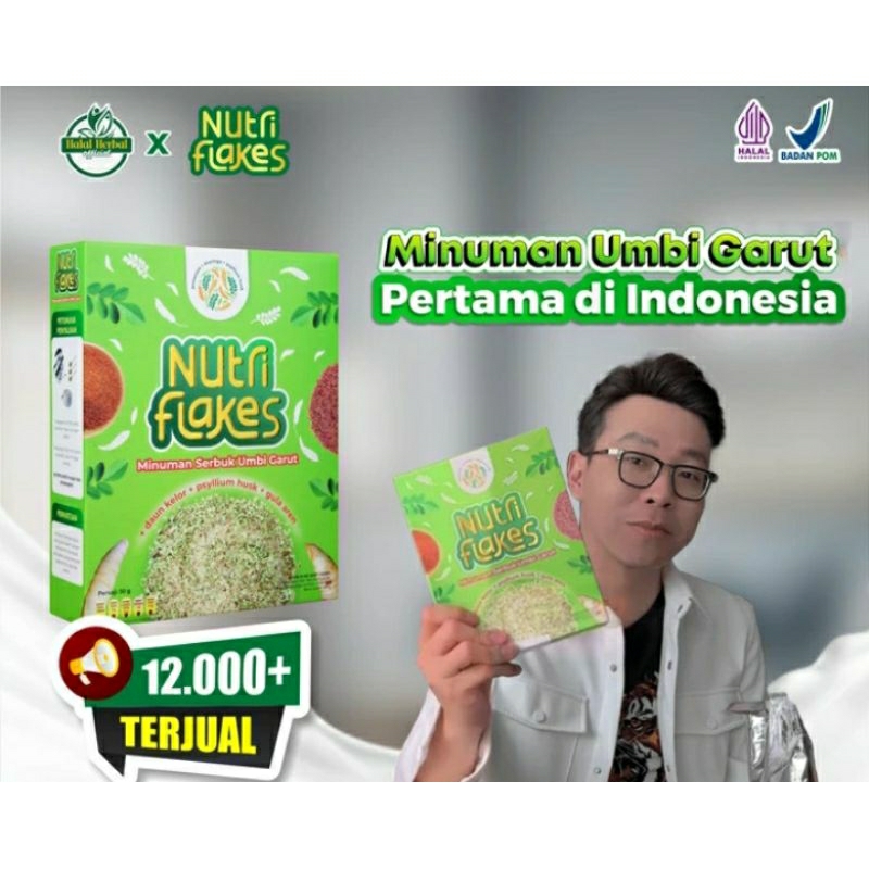 Jual nutriflakes susu herbal umbi Garut atasi maag dan asam lambung ...
