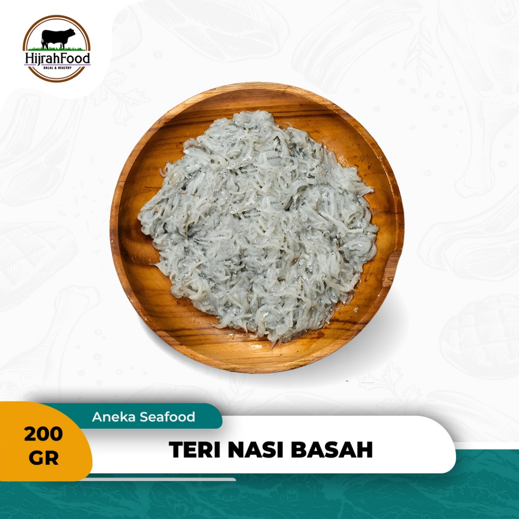 Jual Hijrahfood Ikan Teri Nasi Basah Segar Tawar 200 gram Frozen ...