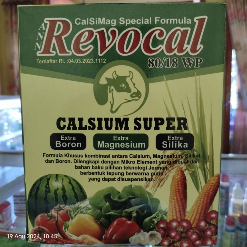 Jual Calsium super REVOCAL 80/18 WP Kemasan 1 kg | Shopee Indonesia