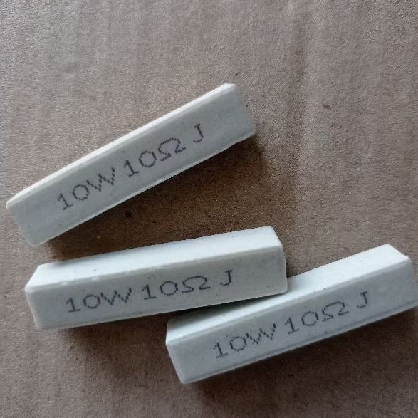 Jual Resistor kapur / batu 10 Watt 10 ohm | Shopee Indonesia