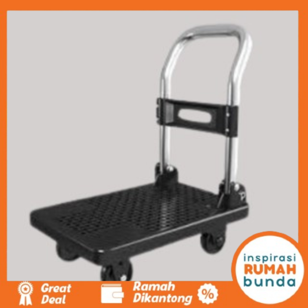 Jual Hand Truck Model Besi 150 Kg Troli Barang Lipat | Shopee Indonesia