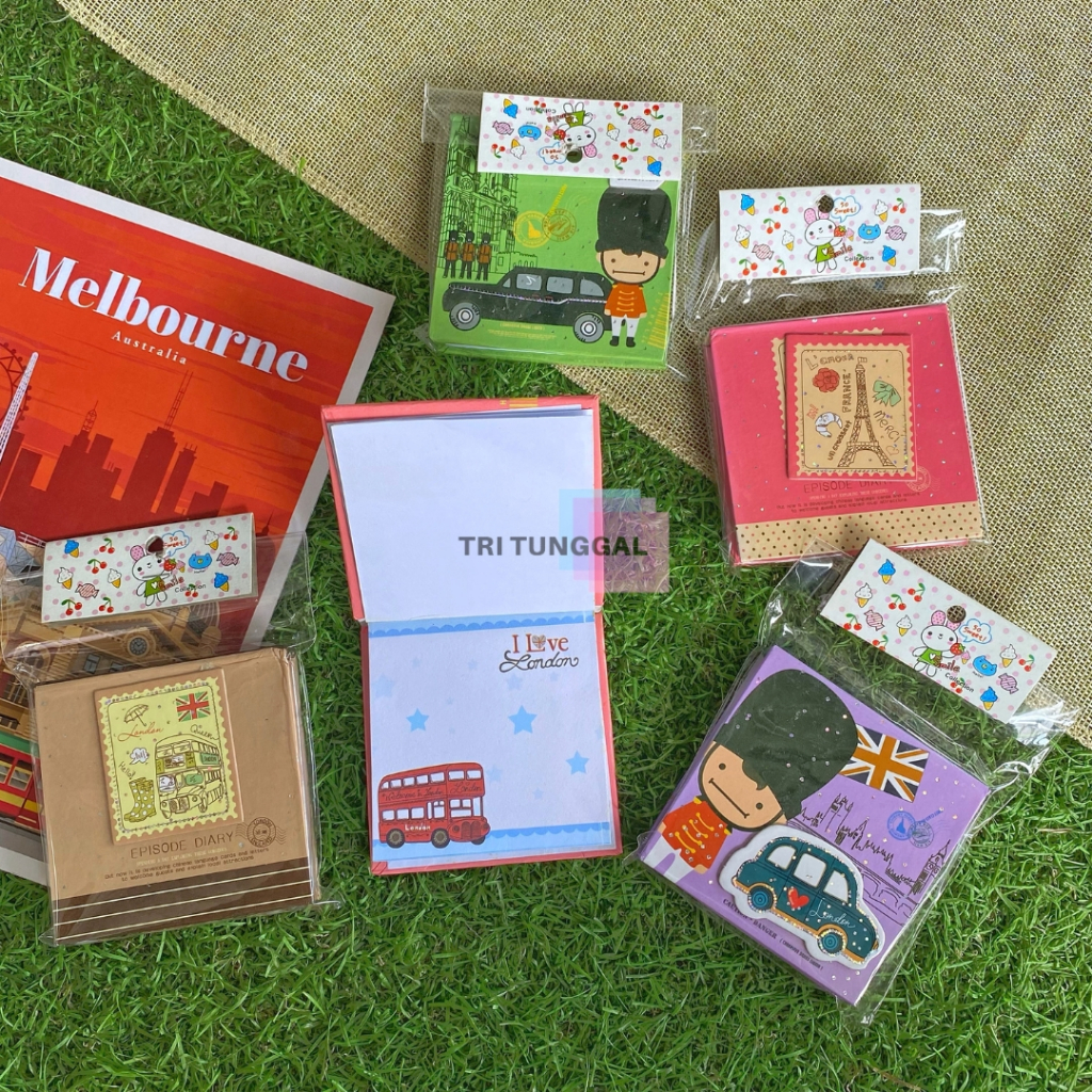 Jual Buku Memo Hard Cover Mini RANDOM Notes Motif Lucu Catatan Anak ...