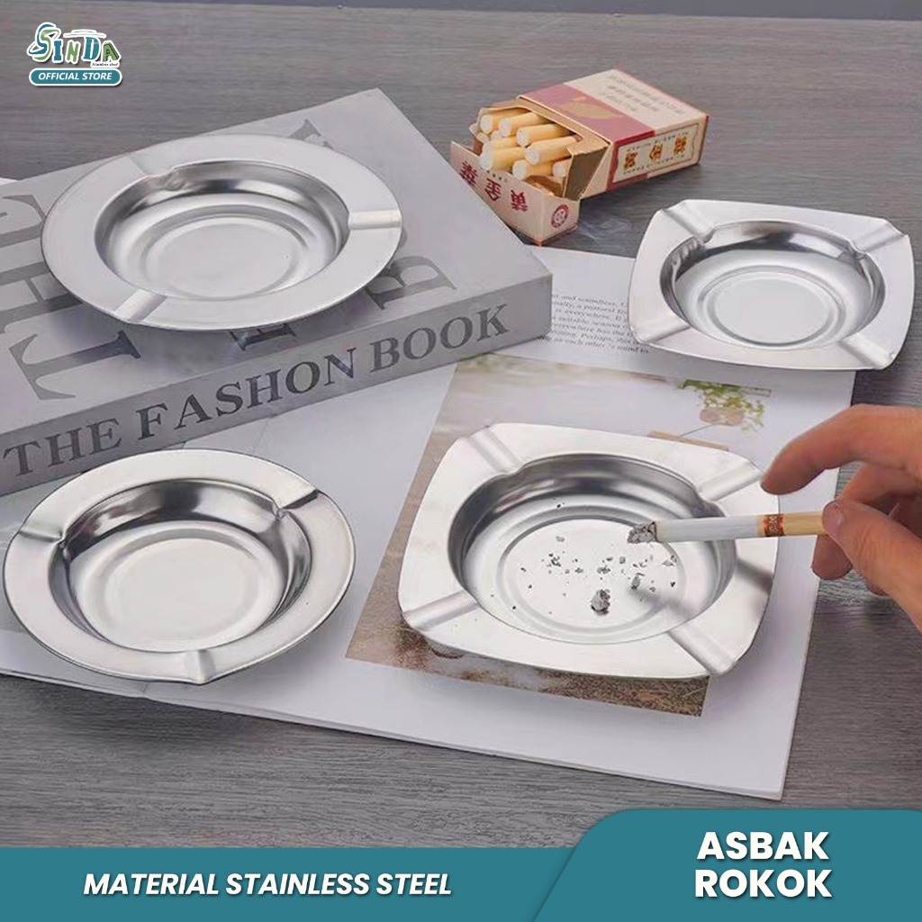 Jual Sinda Asbak Tempat Rokok Bahan Stainless Steel 1Lusin | Shopee ...
