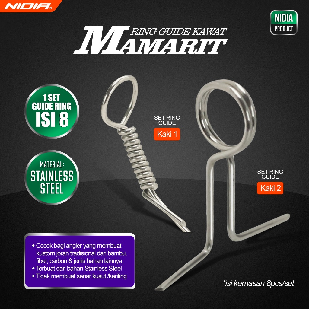 Jual Satu Set Ring Joran - Ring Guide Kawat Mamarit Neklin Set Rod ...