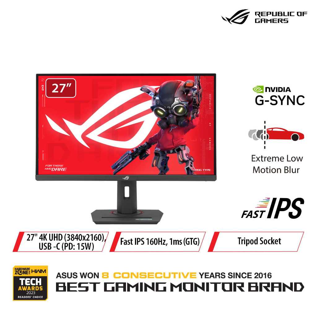 Jual ASUS ROG Strix XG27UCS 27 Inch USB Type-C Gaming Monitor - 4K UHD ...
