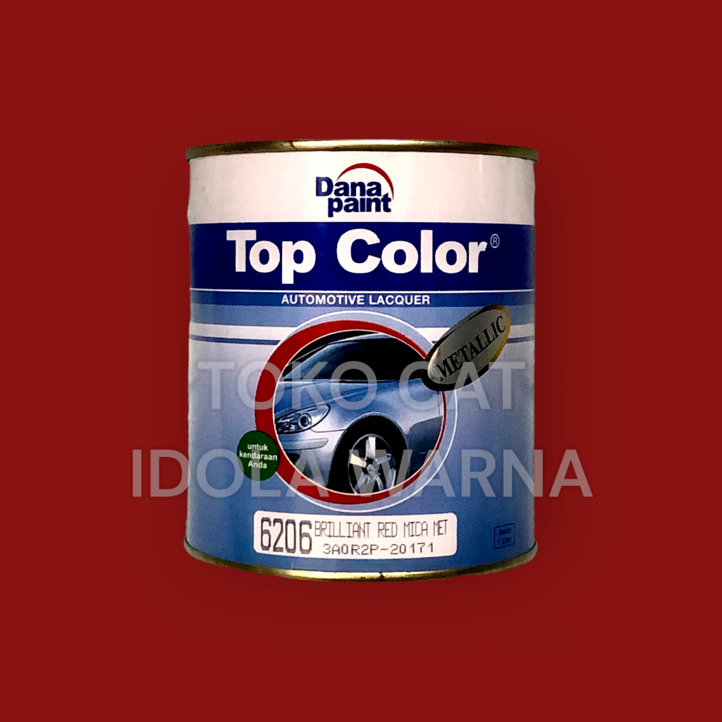 Jual CAT DUCO/NC TOP COLOR METALLIC - Warna Brilliant Red Mica Met 6206 ...