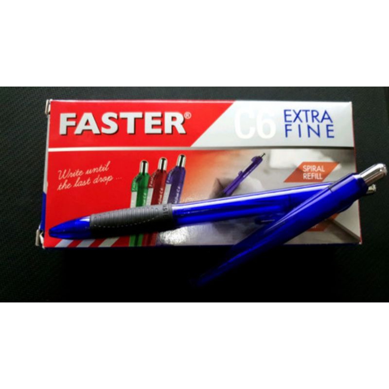 Jual BOLPEN FASTER BIRU | Shopee Indonesia