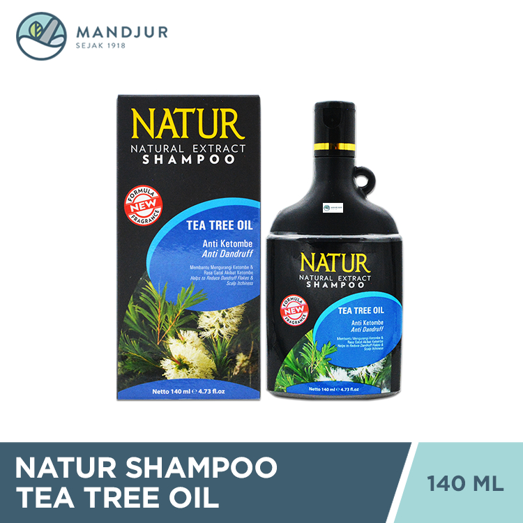 Jual Natur Shampoo Tea Tree Oil 140 ML - Perawatan Anti Dandruff Rambut Berketombe | Shopee ...