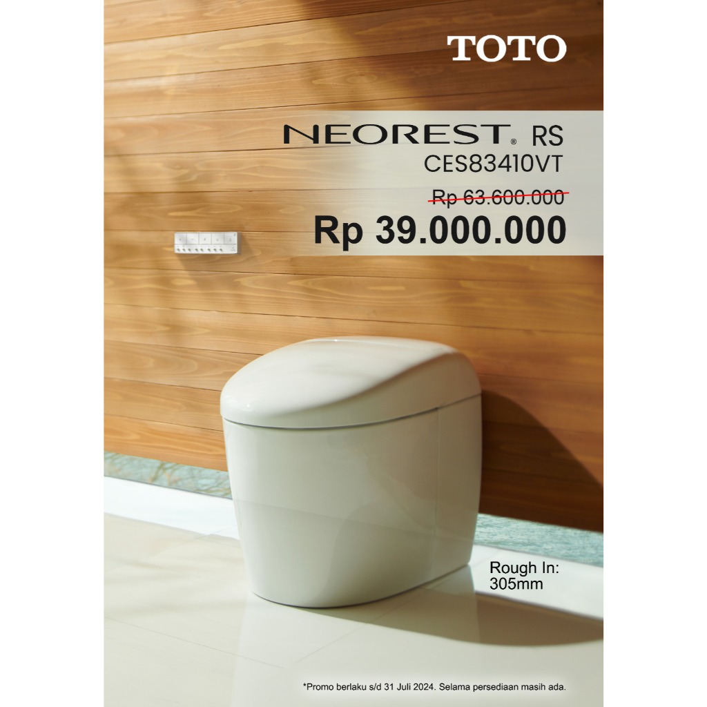 Jual Kloset Sensor TOTO NEOREST RS CES83410VT Komplit Set | Shopee ...