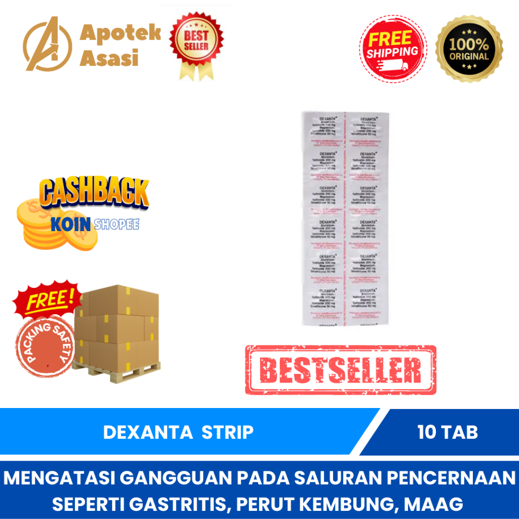 Jual DEXANTA Strip Isi 10 tablet | Shopee Indonesia