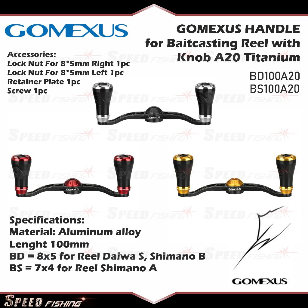 Jual Handle Gomexus untuk Reel Baitcasting dengan Knob A20 B-100A20 ...