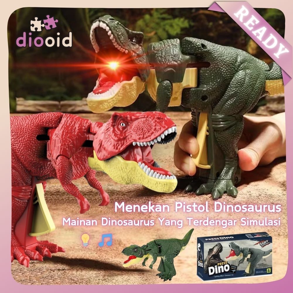 Jual [Ready]Tekan Mainan Populer Dinosaurus Yang Bersuara Dan Ringan ...