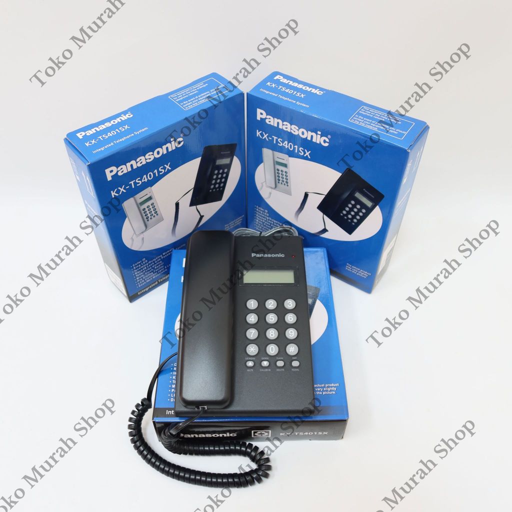 Jual Telephone Telpon Panasonic KX-TS401 Telepon Kabel Meja Kantor KX-TS401SX | Shopee Indonesia