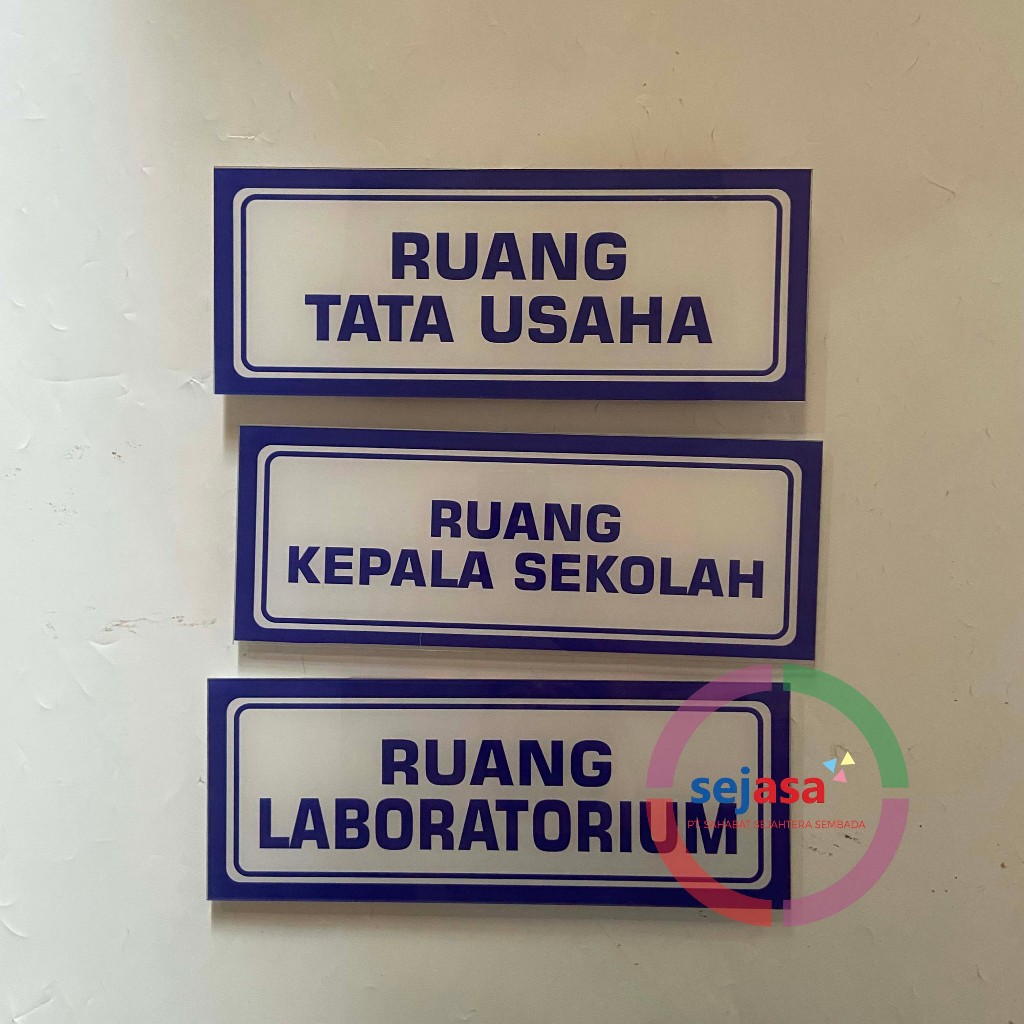 Jual Papan Nama Ruang Akrilik Sekolah Minimalis, Ruang UKS Akrilik ...
