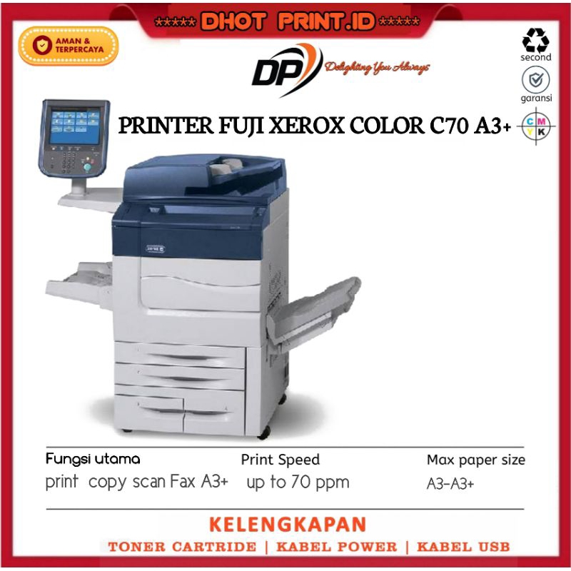 Jual Jual Mesin Poto copy Printer Fuji Xerox Color C70 A3+ like new mulus bergaransi | Shopee ...