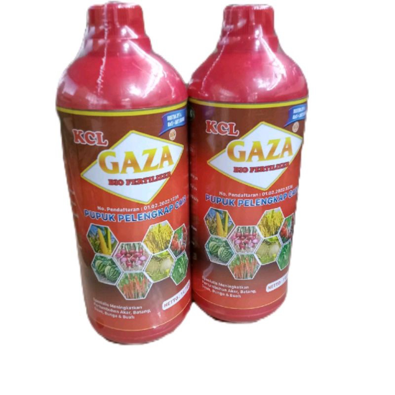 Jual Pupuk KCL GAZA Bio Fertilizer 1 Liter untuk Meningkatkan Bobot Gabah Padi dan Mencegah ...