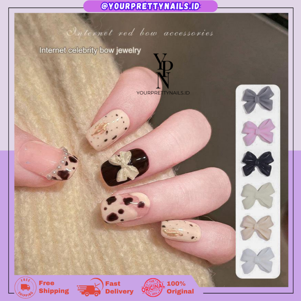 Jual Bow Pita Banyak Warna Ribbon Classic Colors Nail Salon Accessories ...