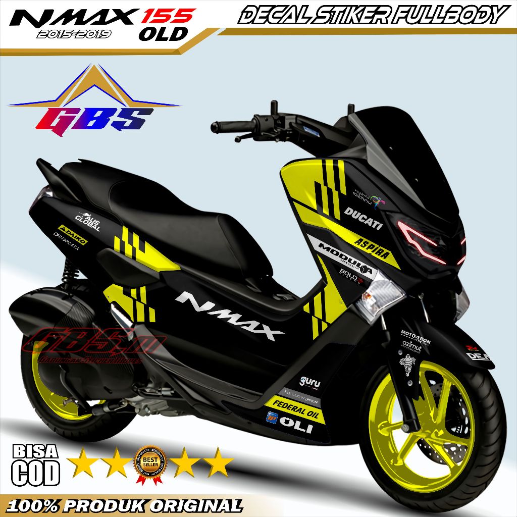 Jual Terbaru stiker decal nmax 155 old stiker motor nmax 155 old decal ...
