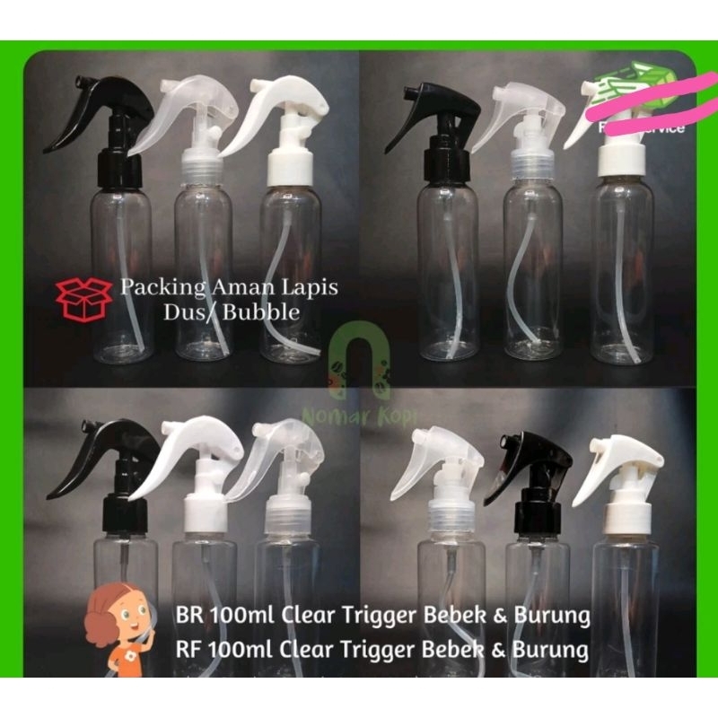 Jual BOTOL BENING TRIGER 100ML DAN 250 ML BOTOL SPRAY | Shopee Indonesia