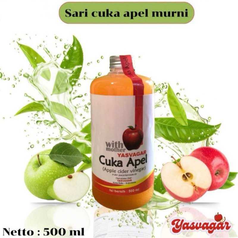 Jual CUKA APEL ORIGINAL 500ML / APPLE CIDER VINEGAR / CUKA SARI ...