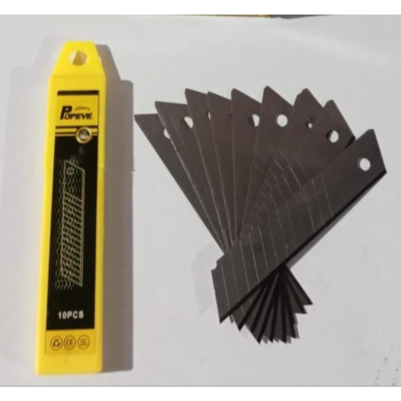 Jual ISI PISAU CUTTER BESAR ISI 10 PCS PISAU CUTTER BAJA LEBAR BAGUS ...