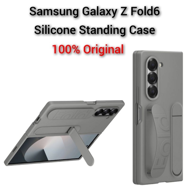 Jual Samsung Galaxy Z Fold 6 Original Silicone Standing Case Stand ...