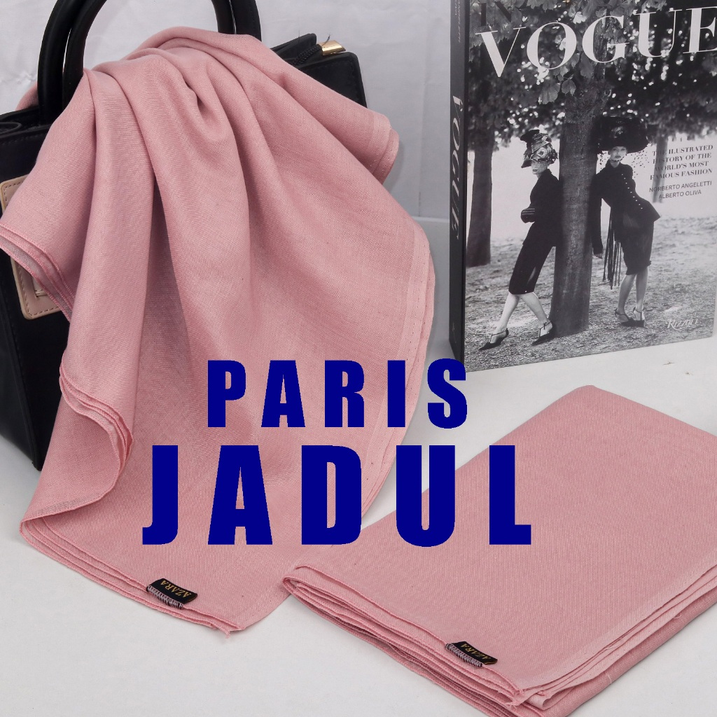 Jual AZARA HIJAB PARIS JADUL / HIJAB SEGI EMPAT POLOS PARIS JADUL ...