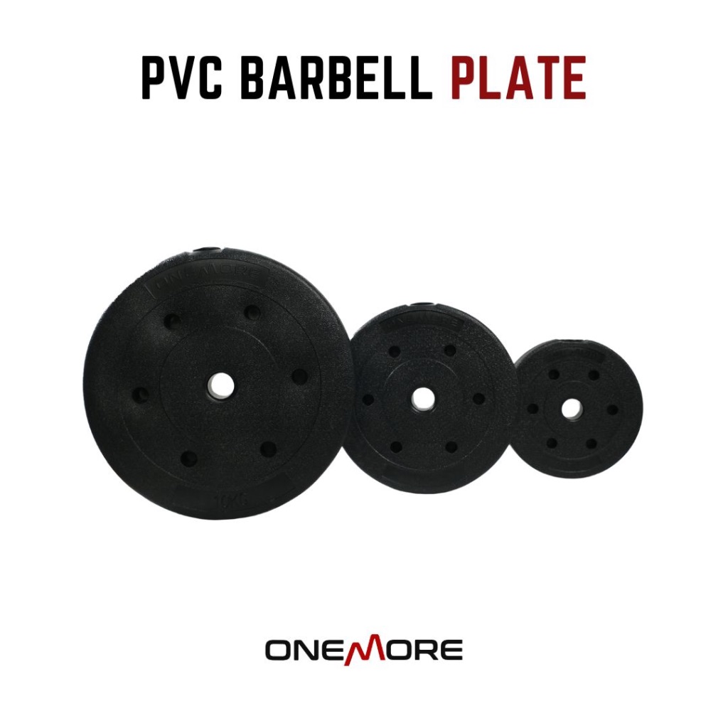 Jual ONE MORE 3CM Barbell Plate PVC Piringan Beban Plat Barbel Dumbell ...