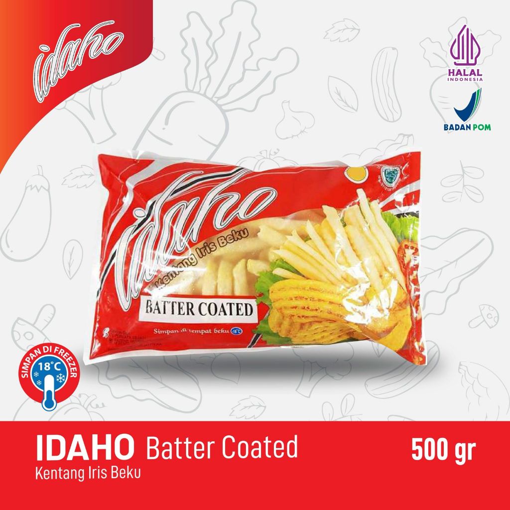 Jual IDAHO Batter Coated - Kentang Iris Beku 500 Gram | Shopee Indonesia