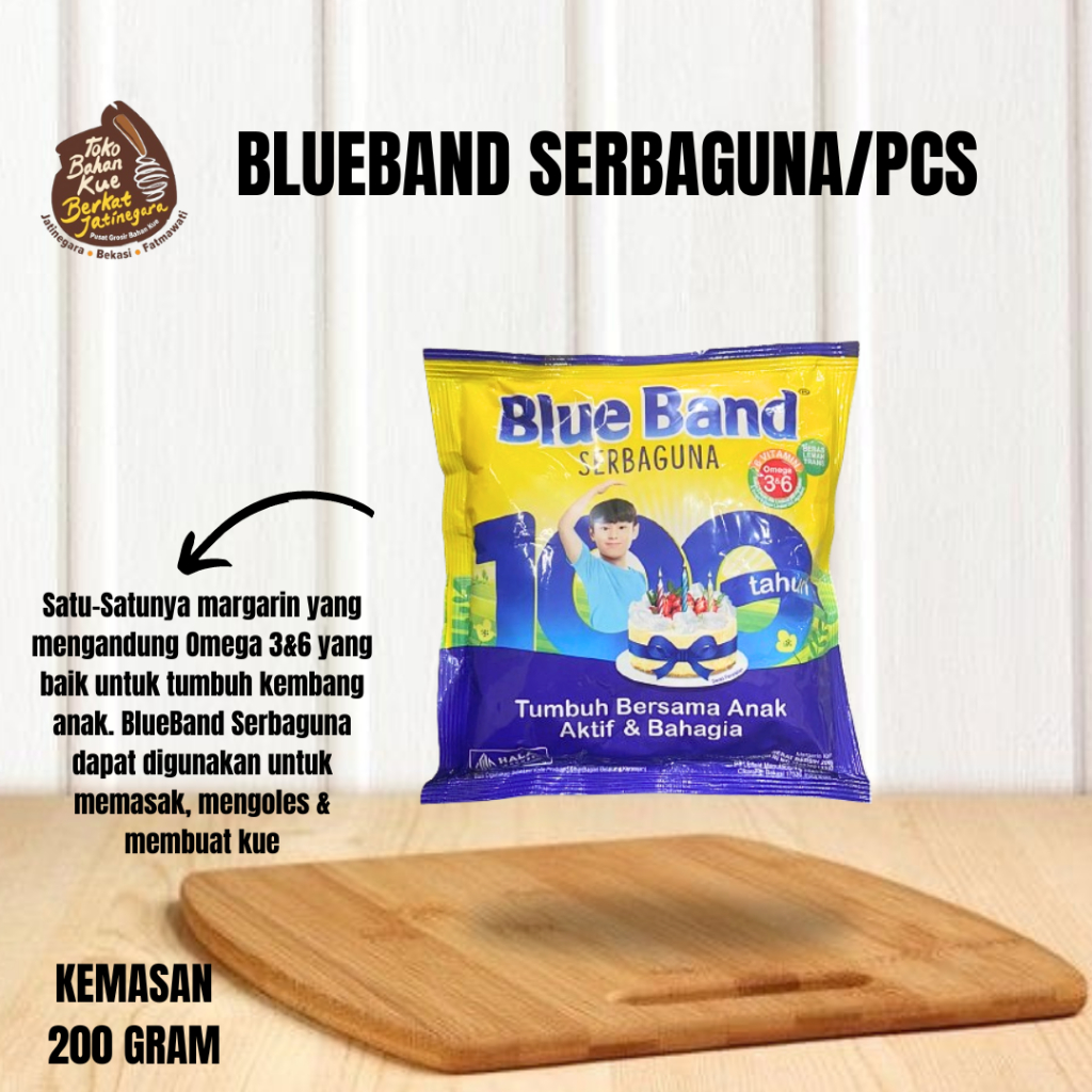 Jual MARGARINE BLUE BAND SACHET 200 GR / BLUE BAND SACHET / BLUE BAND ...