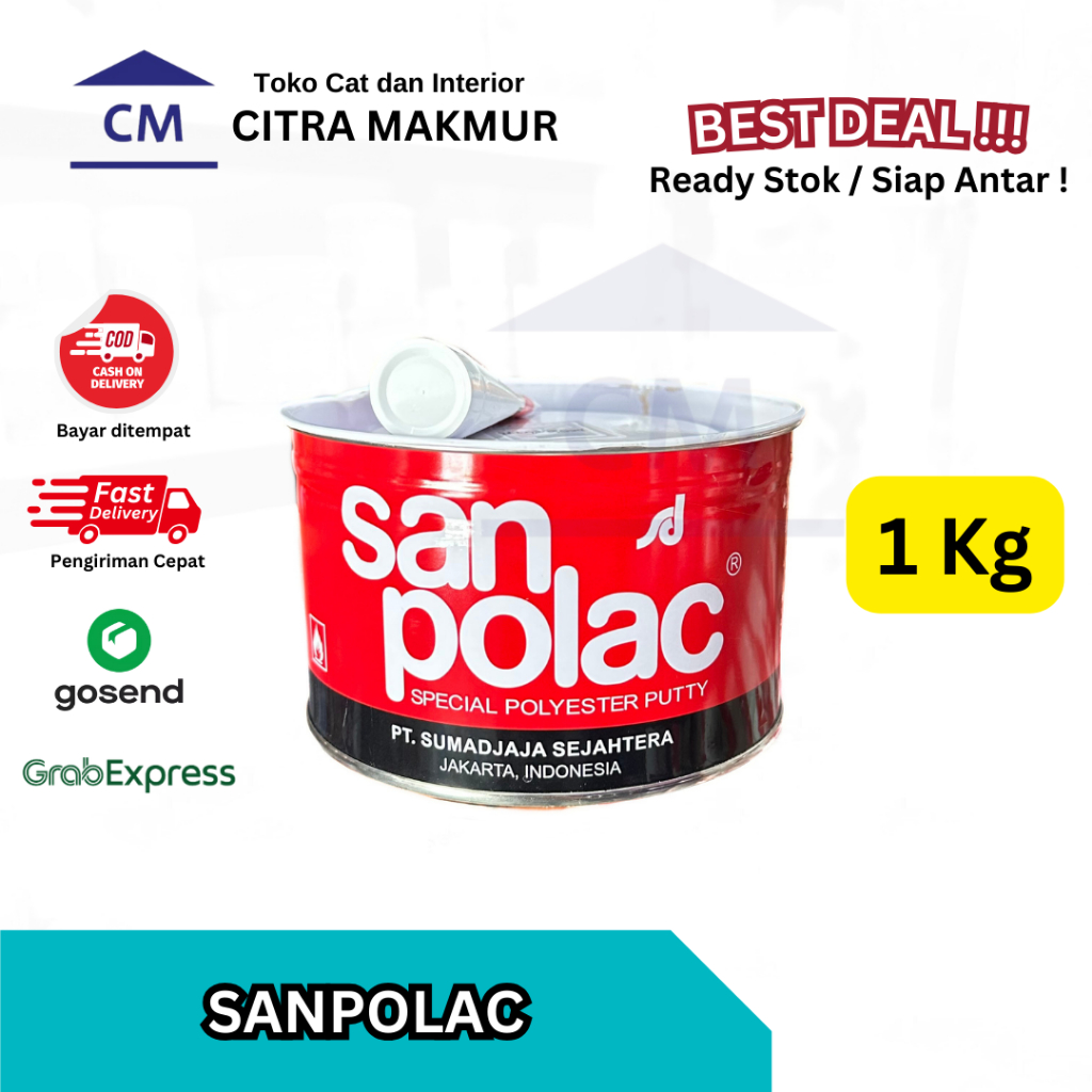Jual Dempul Sanpolac - 1 Kg Dempul Serbaguna ( Dempul+Hardener ...