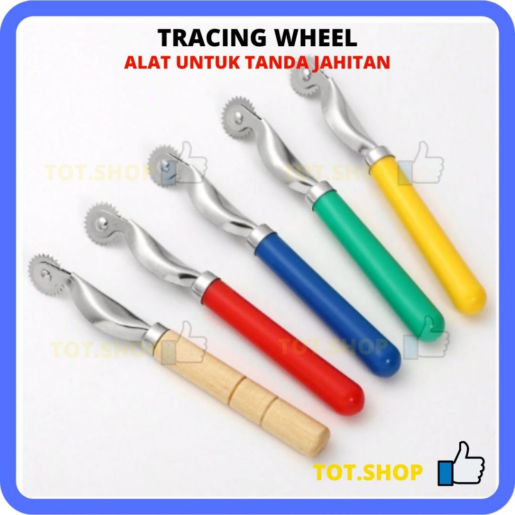 Jual Tracing Wheel Rader Alat Jahit Untuk Penanda Ke Bahan Penanda ...