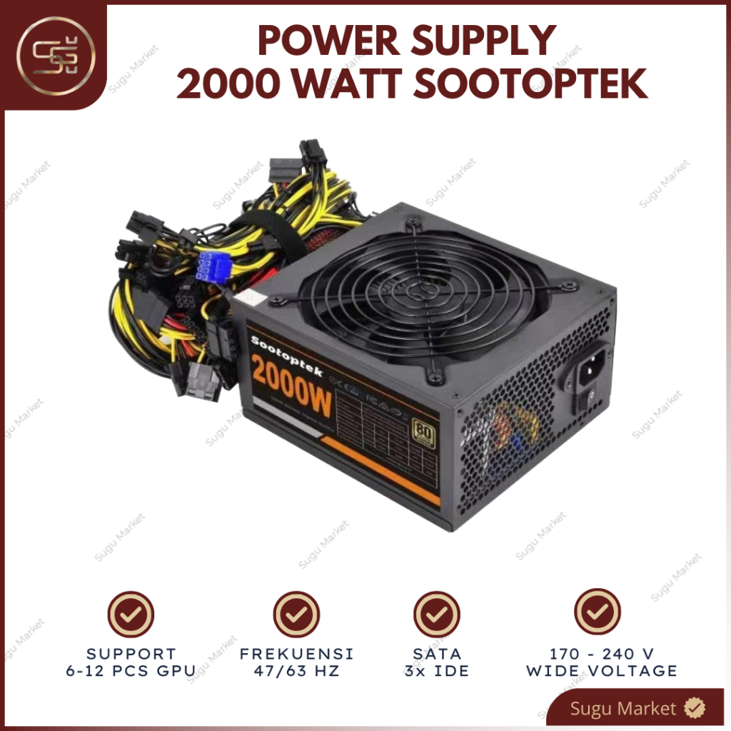Jual PSU 2000W | Power Supply 2000Watt | Sootoptek | PSU Mining 2000w ...