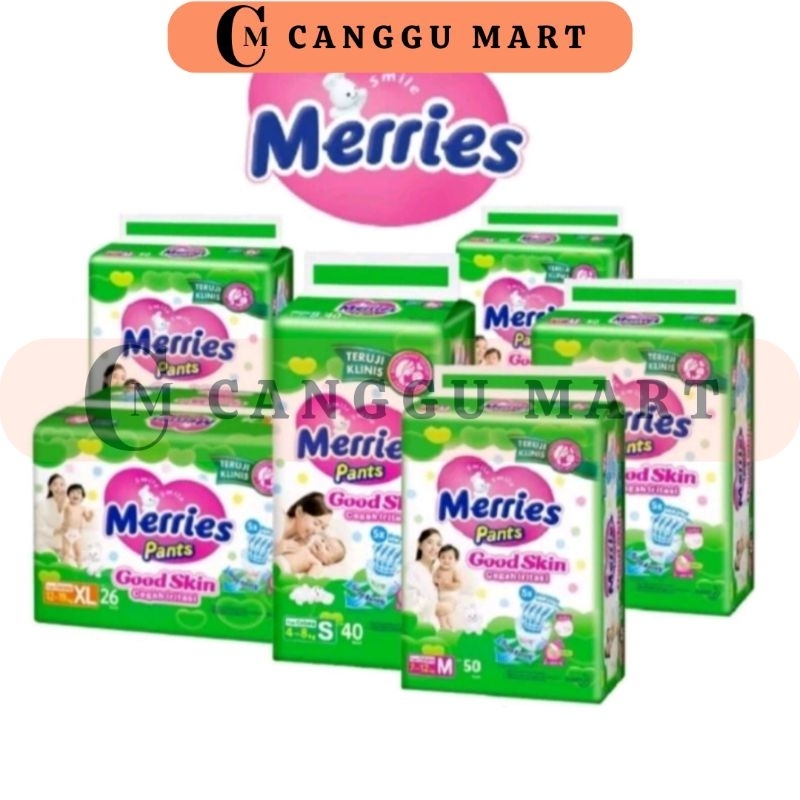 Jual Merries Pants Good Skin All Size Diapers Popok Sekali Pakai ...