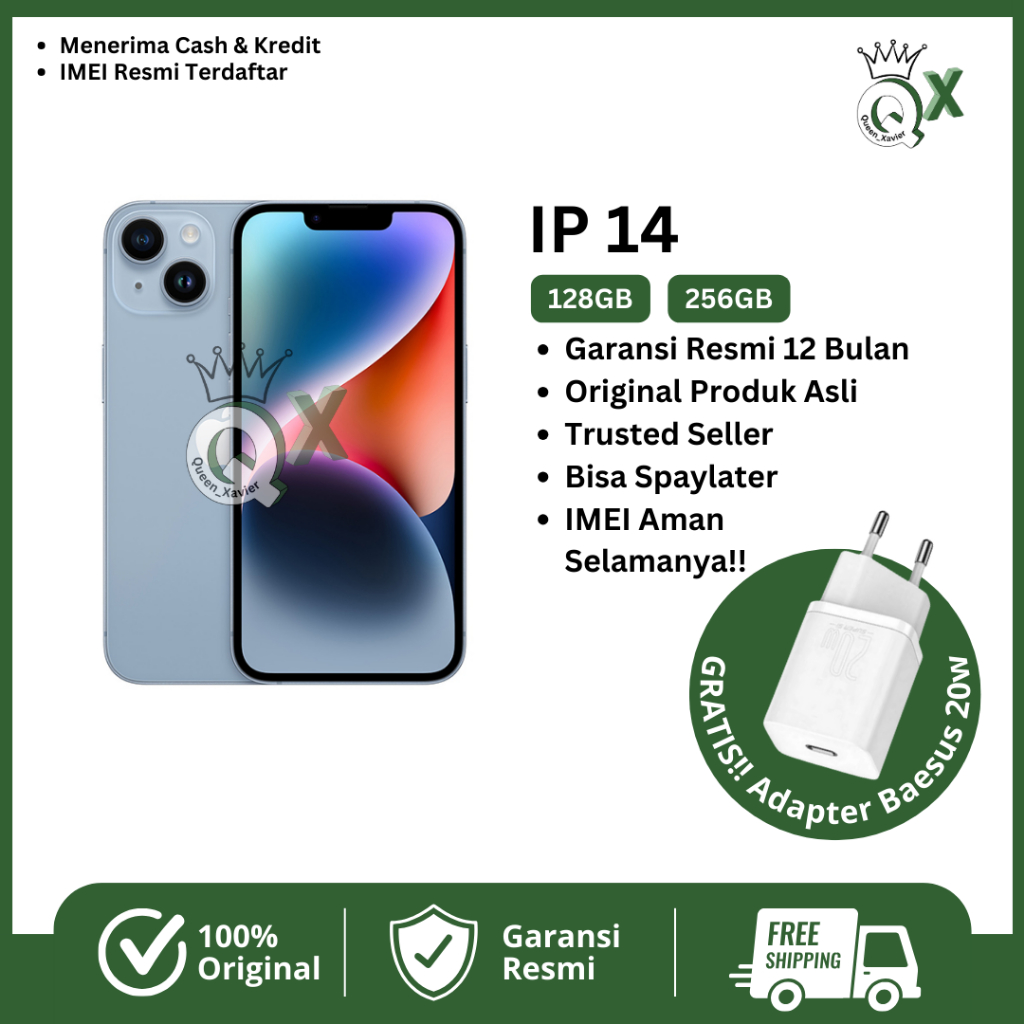 Jual iP 14 128GB 256GB PONTIANAK IP 14 Garansi 12 Bulan GARANSI RESMI ...