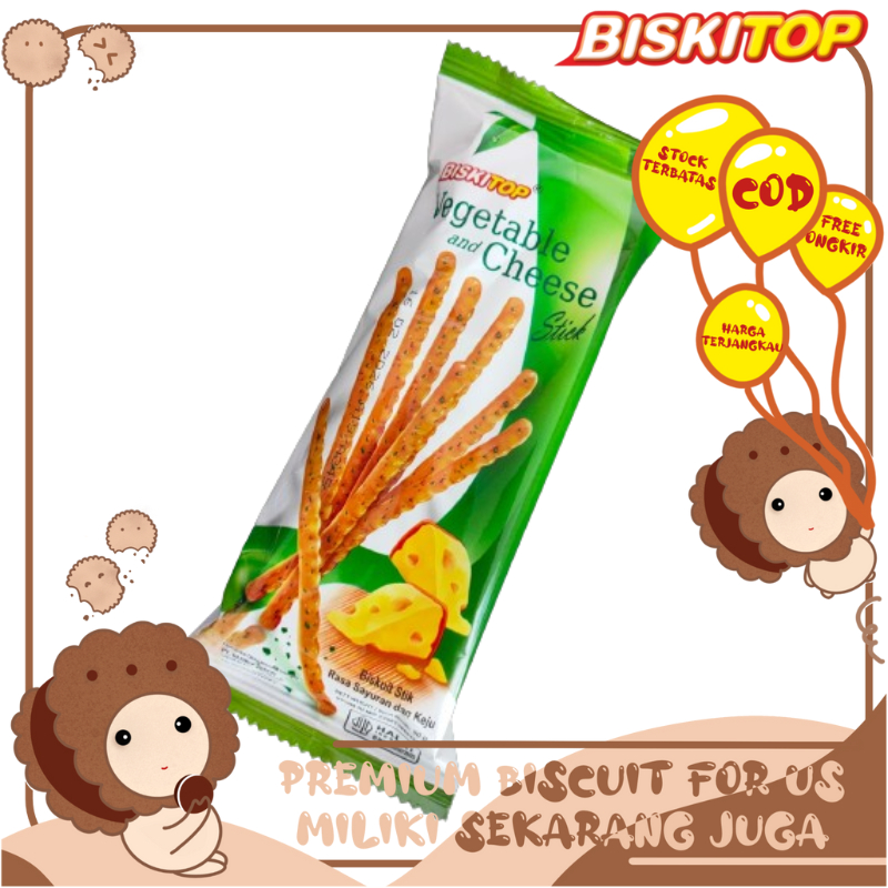 Jual BISKITOP - VEGETABLE STICK 50g Biskuit Anak Dewasa Enak Renyah ...