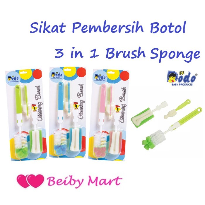 Jual Sikat Pembersih Botol Minum Spons Sponge Bulu Cleaning Brush Dodo ...