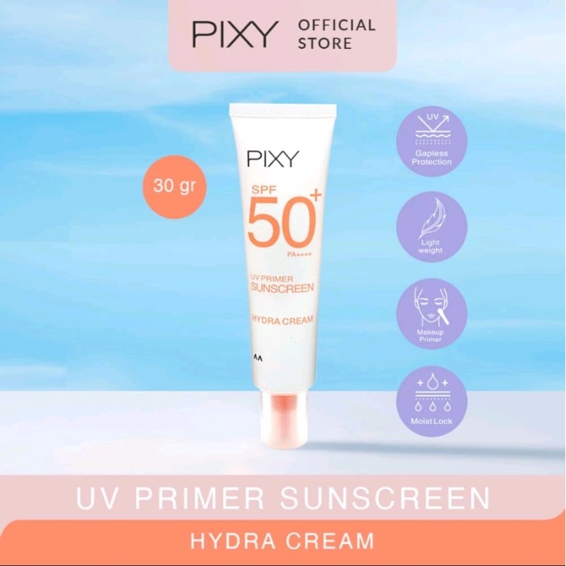 Jual PIXY UV Primer SUNSCREEN SPF 50+ & PA++++ ( Hydra Cream ) | Shopee ...