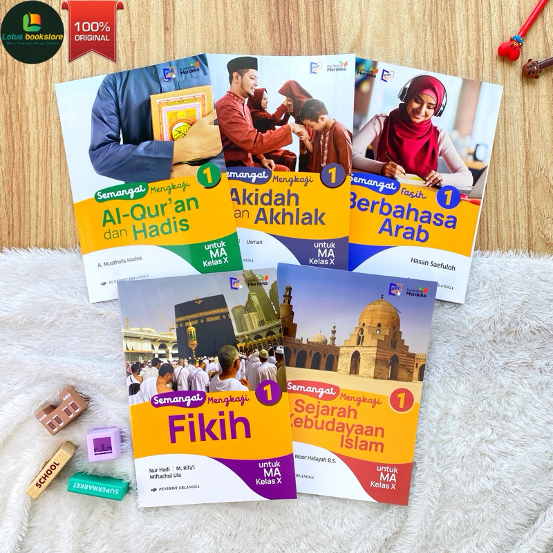 Jual Seri Semangat Mengkaji MA Kelas 10 - Bahasa Arab/Fikih/Akidah Akhlak/SKI/Quran Hadits ...