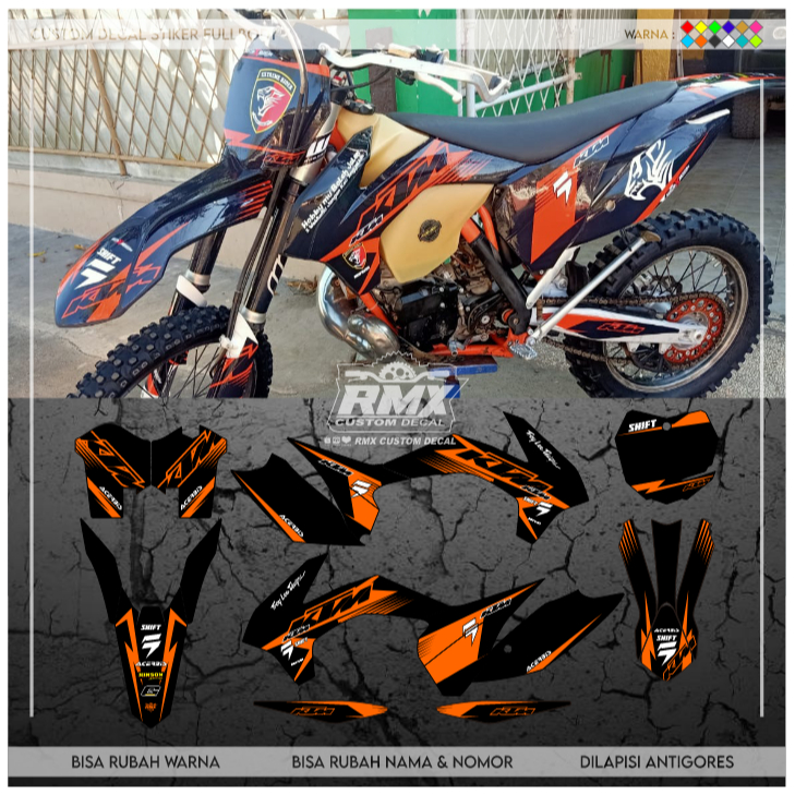 Jual DECAL KTM 250 SX 2014 FULLBODY (002) DEKAL STIKER KTM EXC SIXDAYS ...