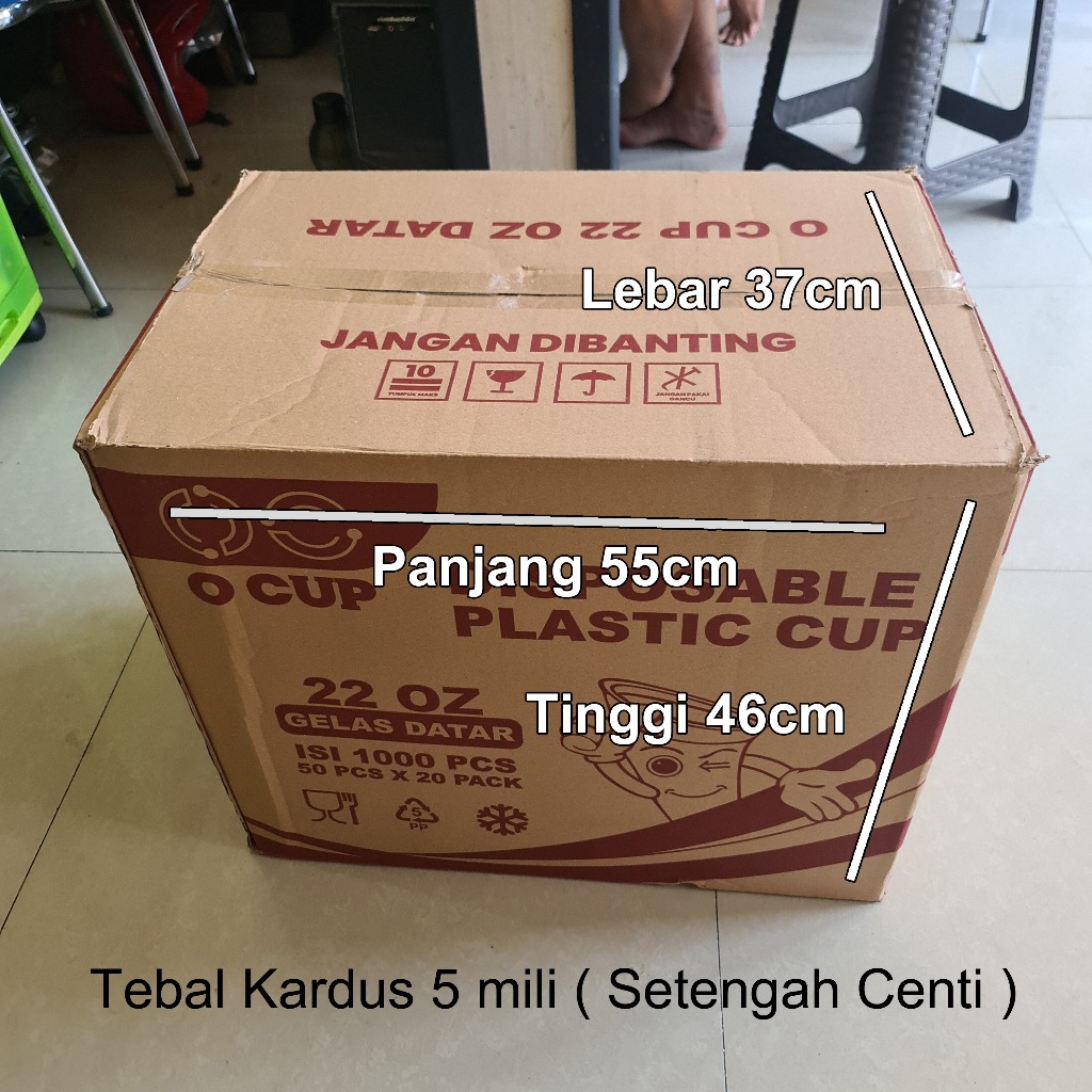 Jual Kardus / Karton BESAR JUMBO 99 % Baru TEBAL 5 mili ( Setengah ...